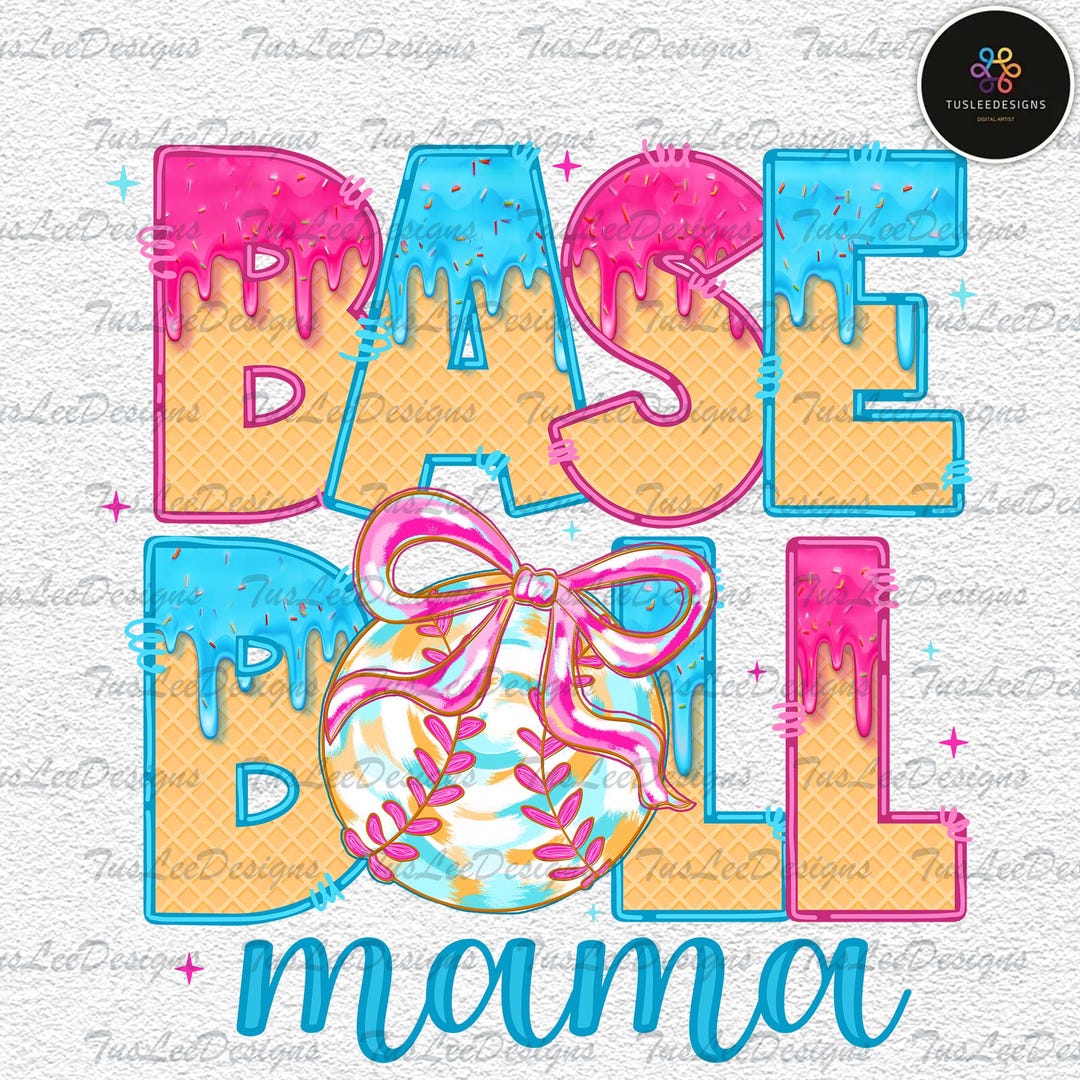 Baseball Mama Drip Png, Game Day Drip Png, Brushstroke Baseball ...