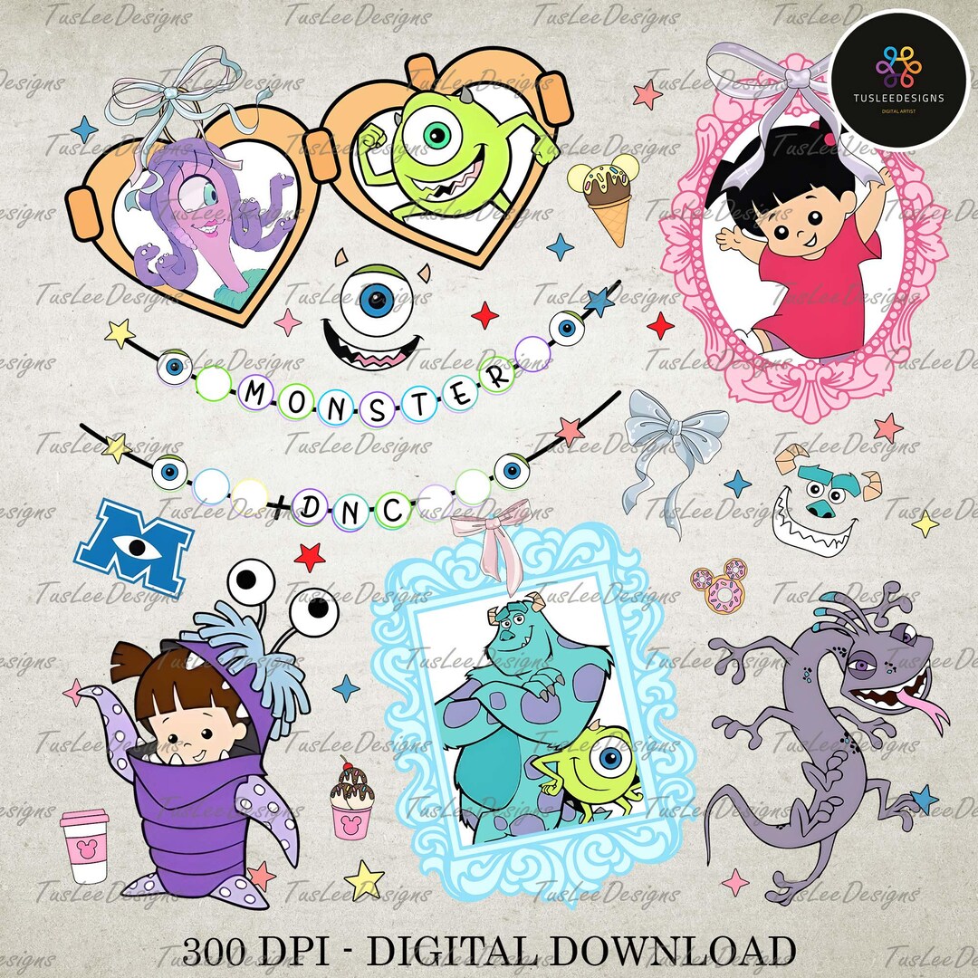 Cartoon Coquette Mirror Bow Png, Monster Png, Monster Balloon Cartoon ...