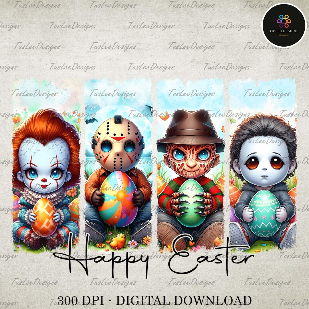 Horror Easter Png, Chilling With My Peeps Png, Funny Easter Png, Easter ...