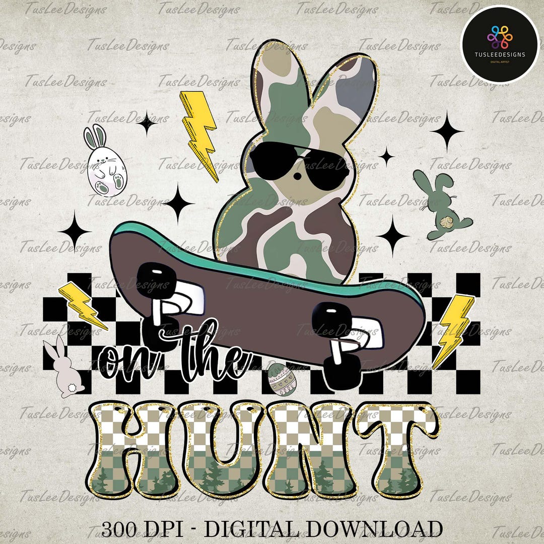 On the Hunt Bunny Camo Png, Girl Easter Camo Png, Bunny Kids Easter Png ...