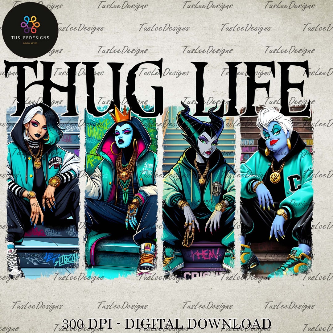 Halloween Villains Thug Life Png, Thug Life Bad Witches Png, Friends ...