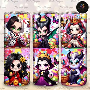 Easter Day Villain Cartoon 20oz Tumbler Design Png, Bear Friend Couple ...