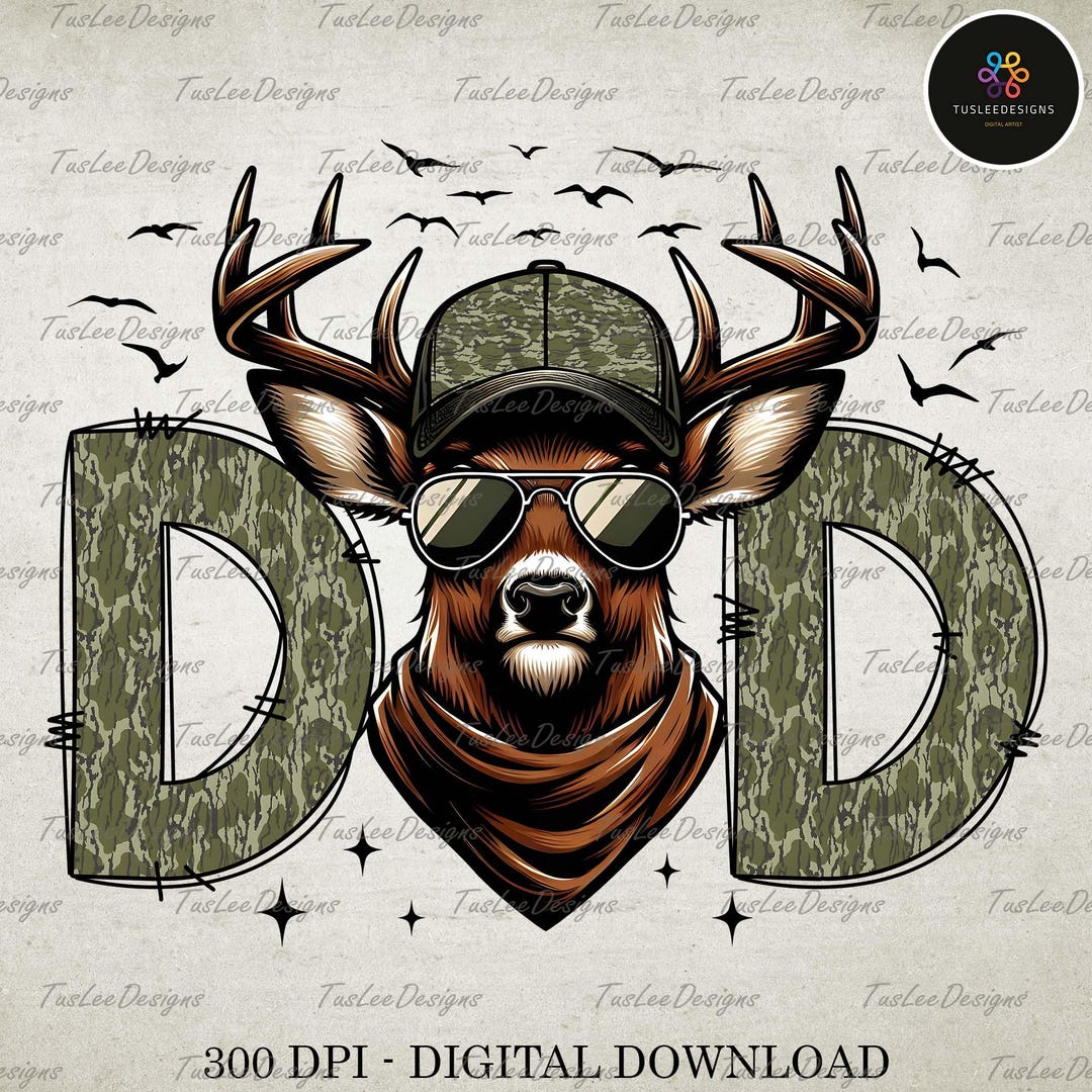 Retro Hunter Dad Png, Deer Hunting Png, Camouflage Hunting Shirt Png ...