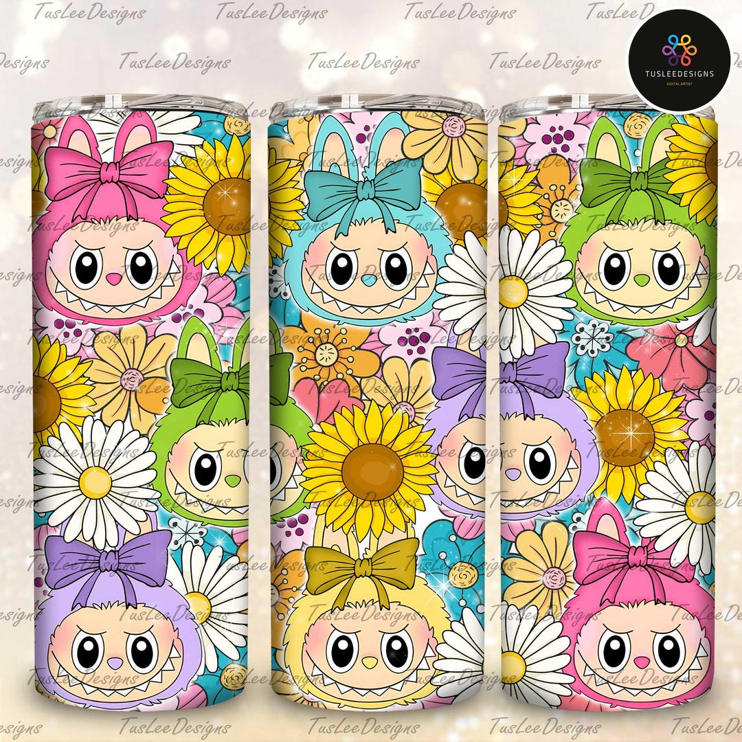 Trending Cartoon Doll Friends Character 20oz Skinny Tumbler Wrap PNG ...