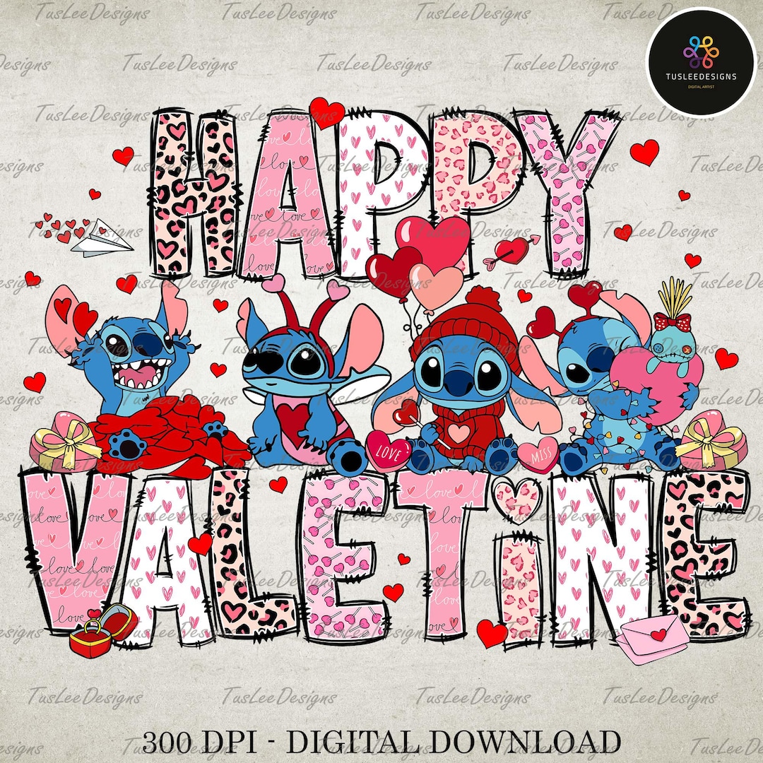 Happy Valentine Cartoon Characters Png, Pink Valentine Cartoon ...