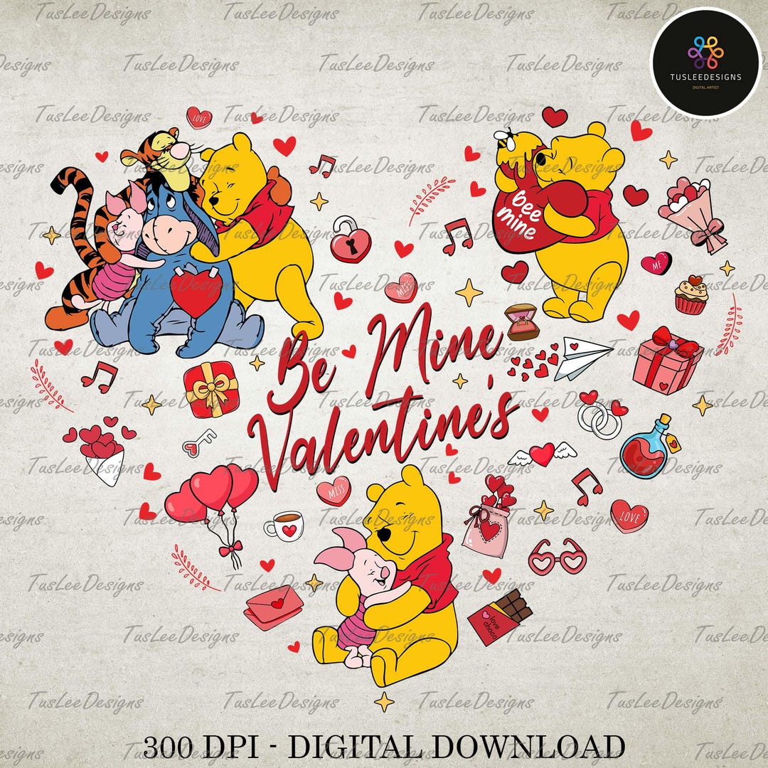 Happy Valentine Cartoon Characters Png, Pink Valentine Cartoon ...