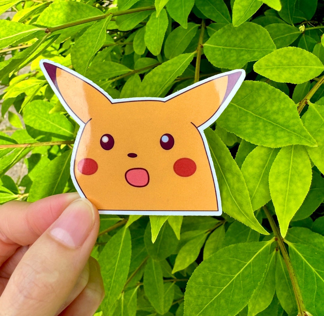 Shocked Pikachu Meme Sticker, Meme Sticker, Pikachu Sticker, Funny ...