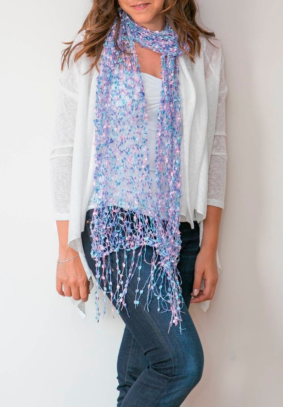 GIFT FOR HER- Handmade Lightweight and Chic Scarf- Lightweight Scarf ...