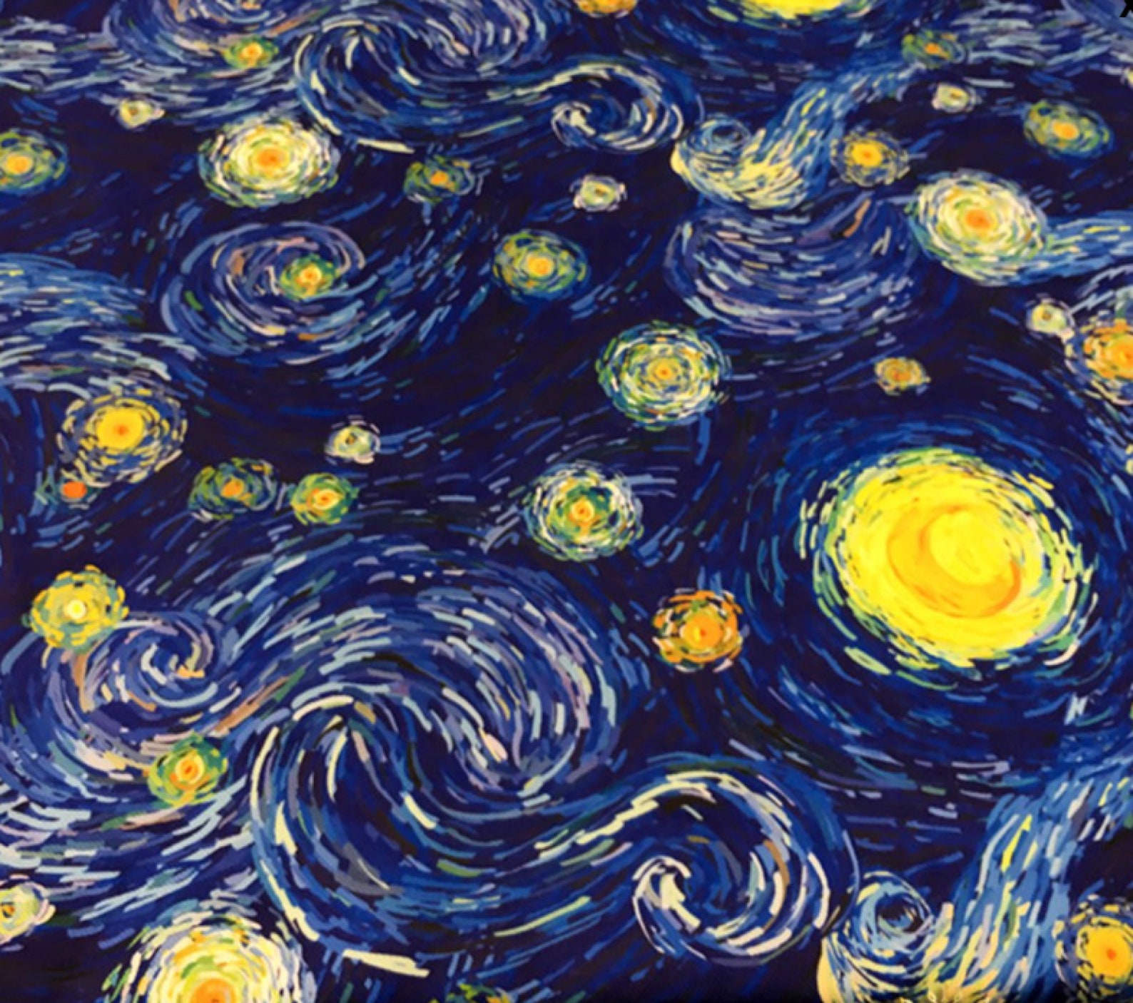 STARRY NIGHT Small RECTANGLE Handmade Tablecloth Measures - Etsy