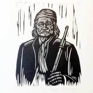 Geronimo Art Print Inspirational Wall Art Historical Art - Etsy