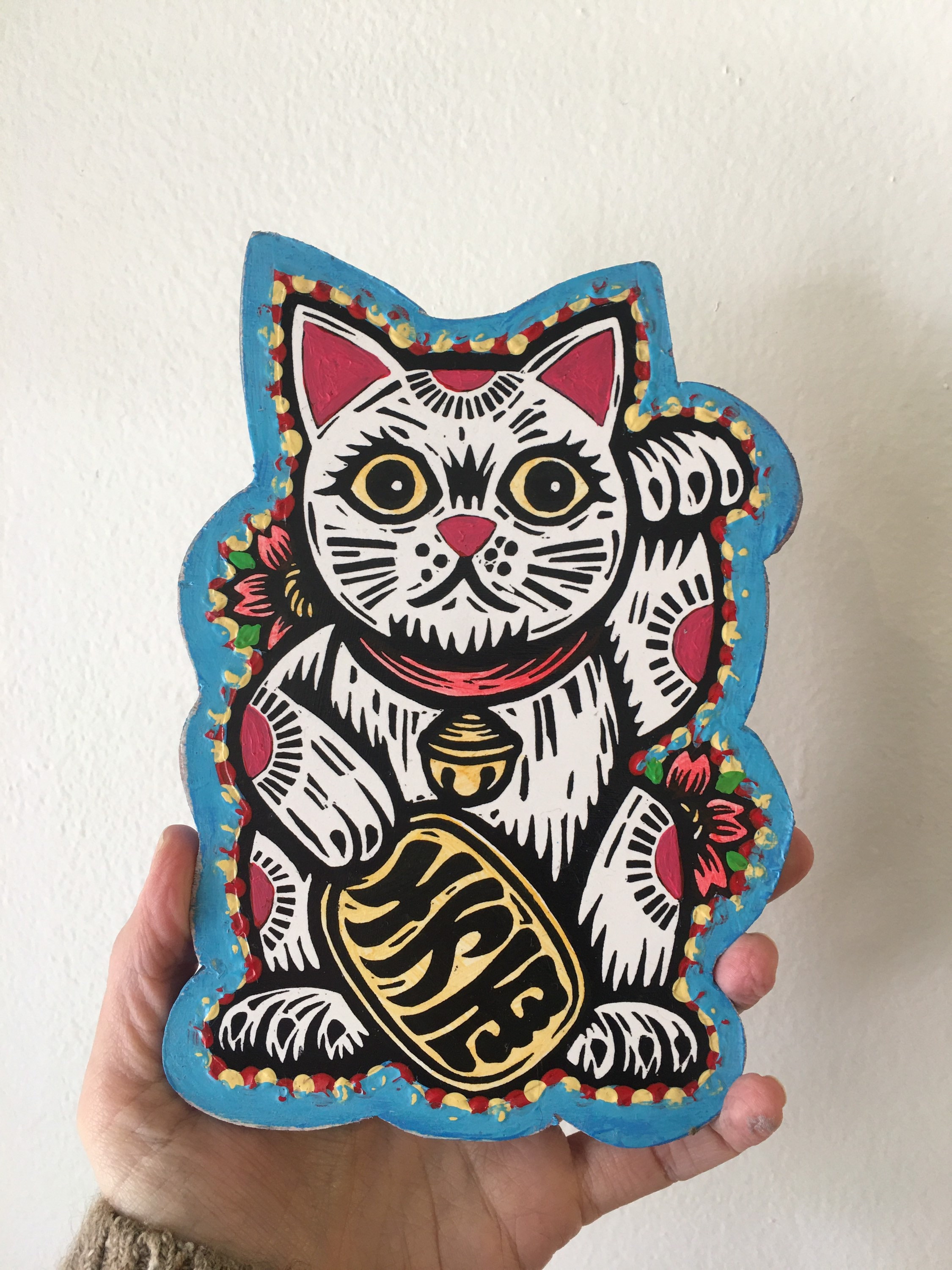 Good Luck Cat Drawing