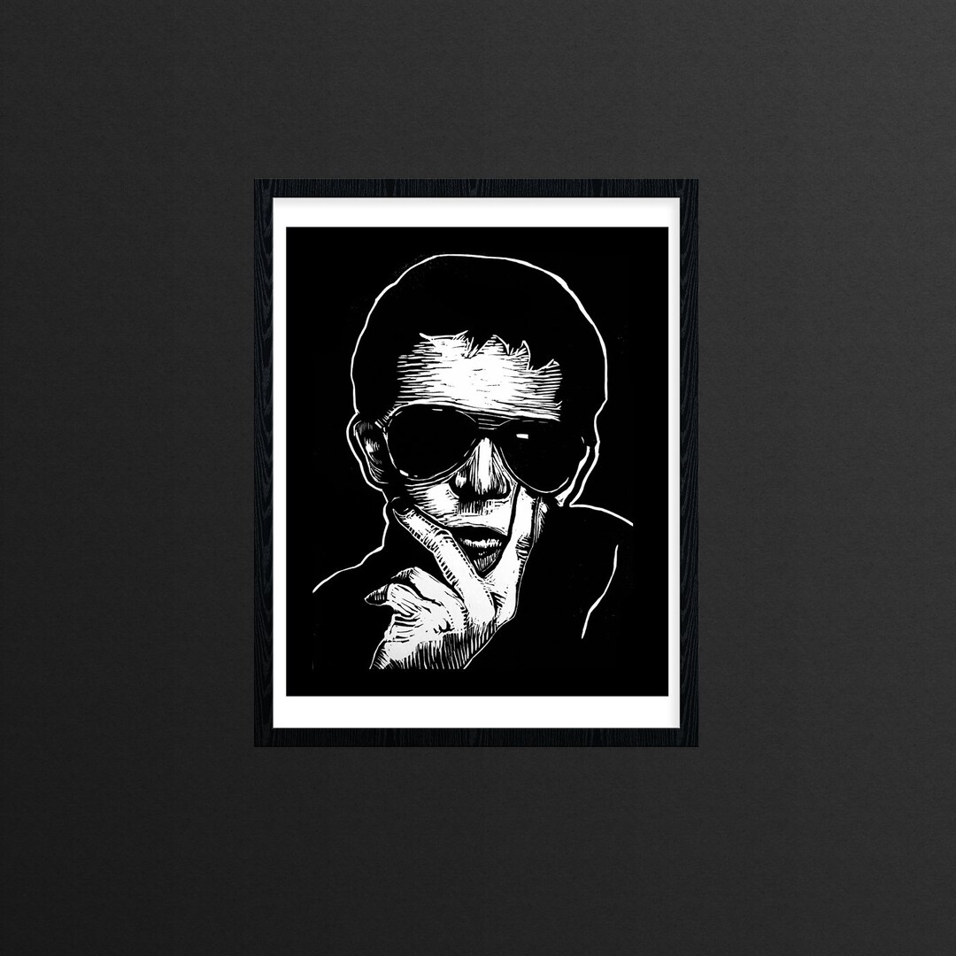 Lou Reed Portrait Art Music Themed Art Art Rock and Roll Music Poster ...
