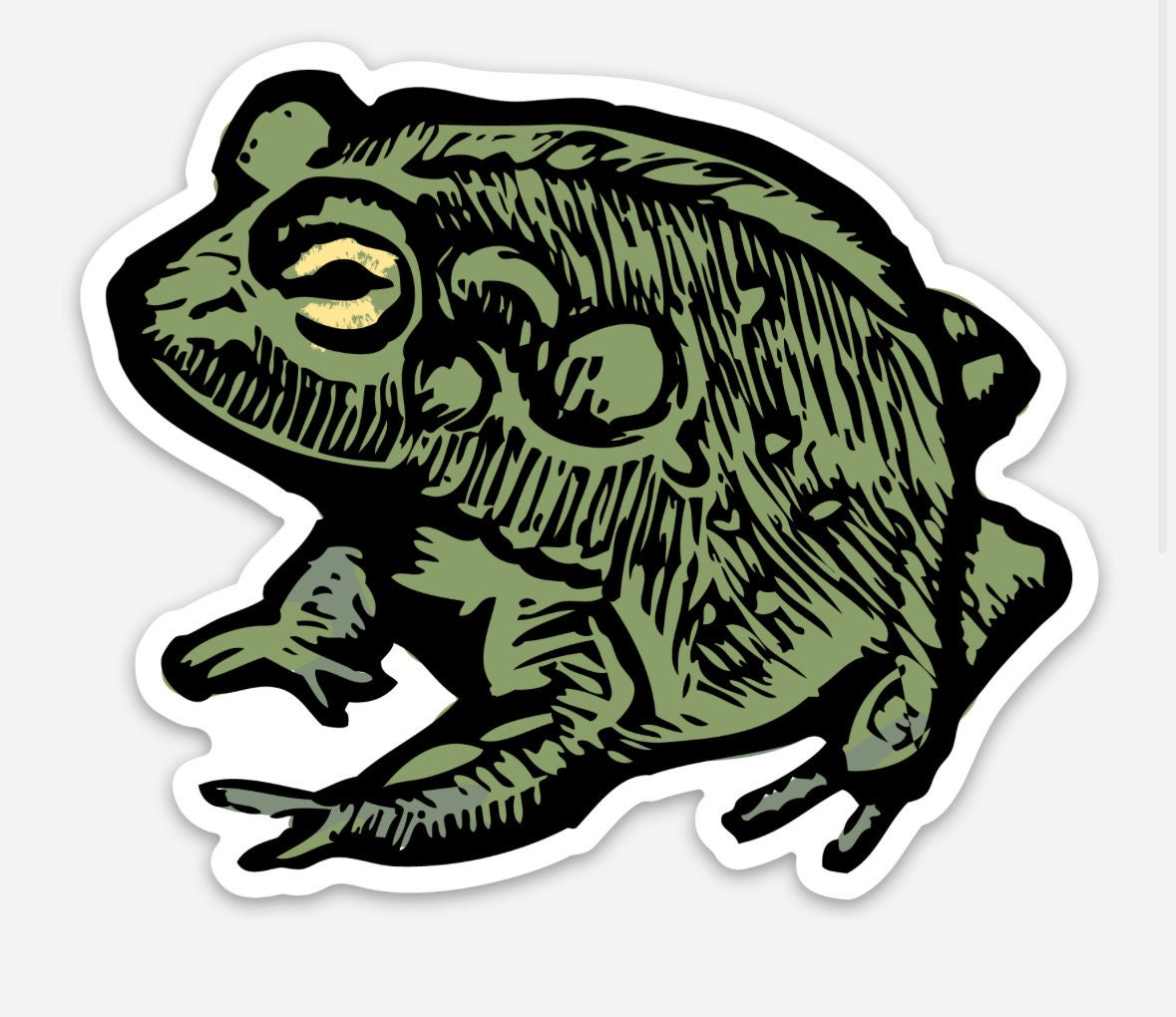 Toad Waterproof Vinyl Sticker - Toad Sticker for Laptop - Toad Sticker ...