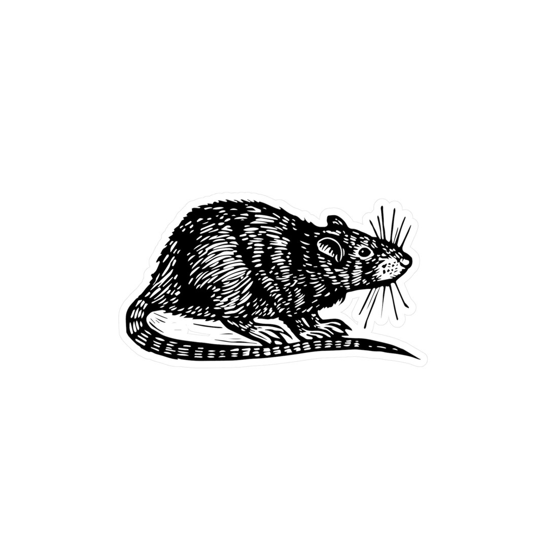 Unique Rat Vinyl Decals - Whimsical Animal Stickers for Home Decor ...
