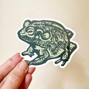 Toad Waterproof Vinyl Sticker - Toad Sticker for Laptop - Toad Sticker ...