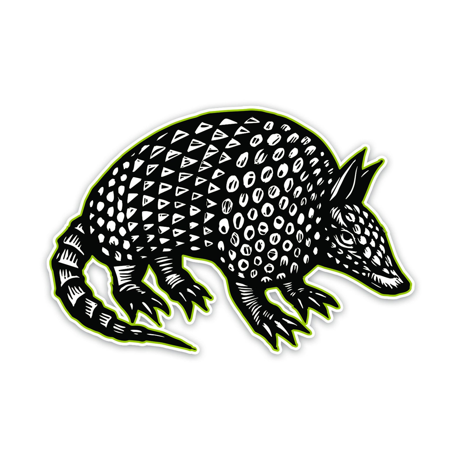 Armadillo Sticker Waterproof Vinyl Die Cut Sticker for Laptop, Water ...