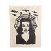 Gothic Decor Horror Decor Linocut Art Vampira Art Print Linocut Print ...