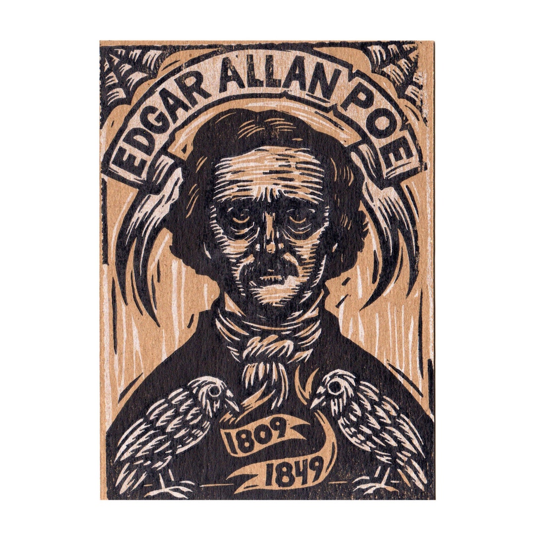 Postcards Edgar Allan Poe Postcards Author Postcards - Etsy