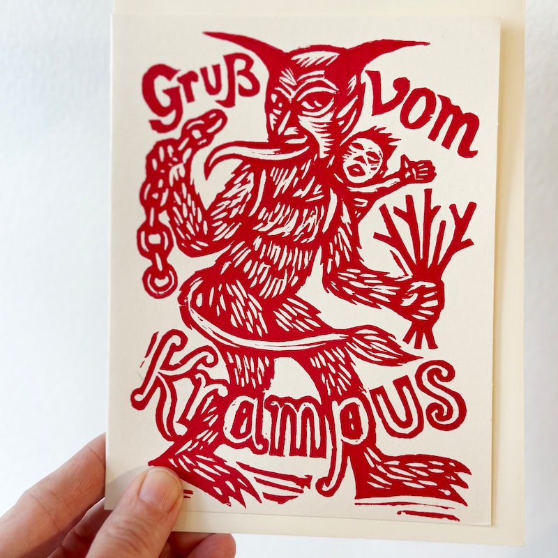 Krampus Cards - Etsy