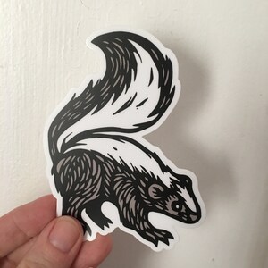 Skunk Waterproof Vinyl Sticker for Water Bottle, Car, or Laptop - Cute ...