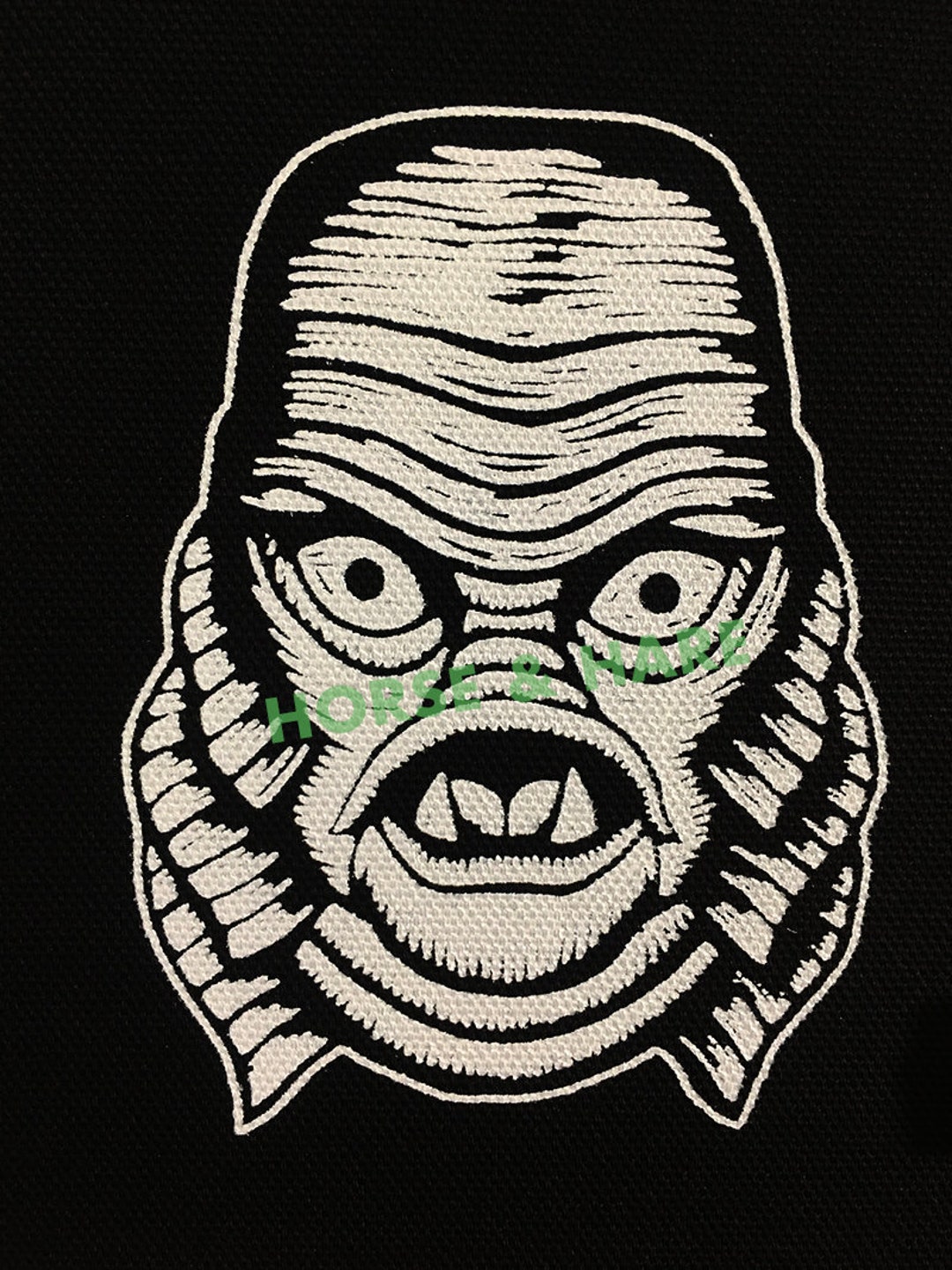 SALE Creature From the Black Lagoon Canvas Punk Patch for Jacket - Big ...