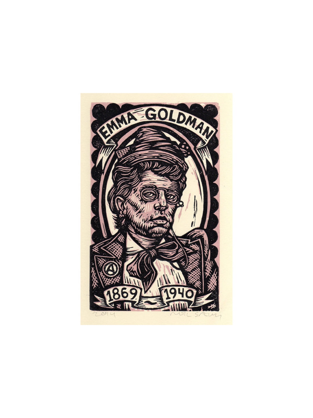 Emma Goldman Art Print Linocut Art Prints Literary Art - Etsy