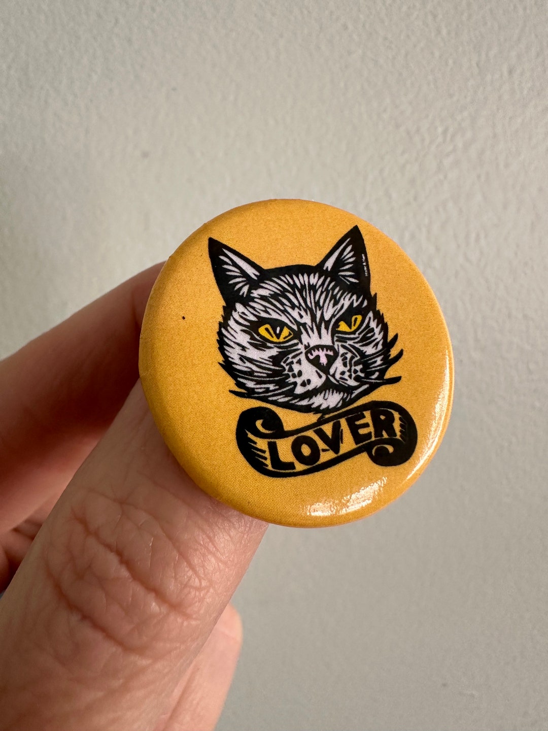 Cat Buttons - Button for Jacket, Buttons for Backpack, Punk Button, Cat ...