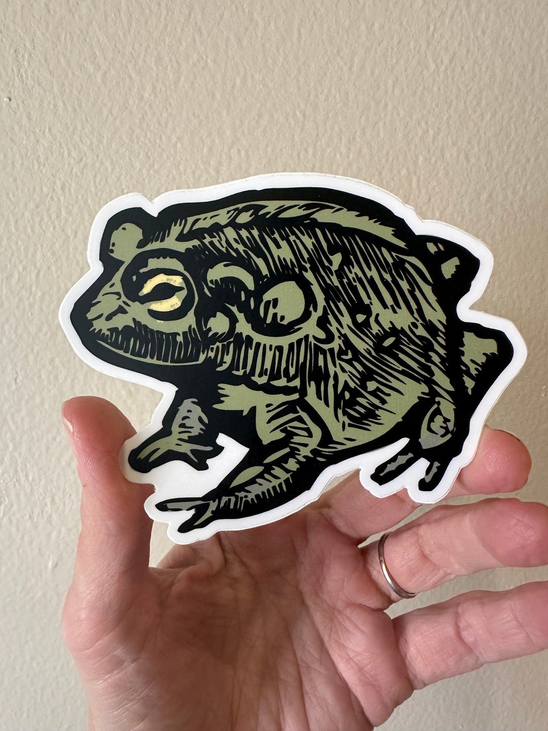Toad Waterproof Vinyl Sticker Toad Sticker For Laptop Toad Sticker For Water Bottle Toad