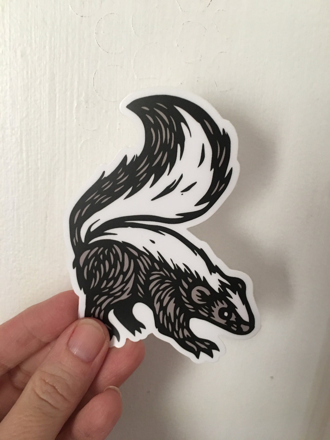 Skunk Waterproof Vinyl Sticker for Water Bottle, Car, or Laptop - Cute ...