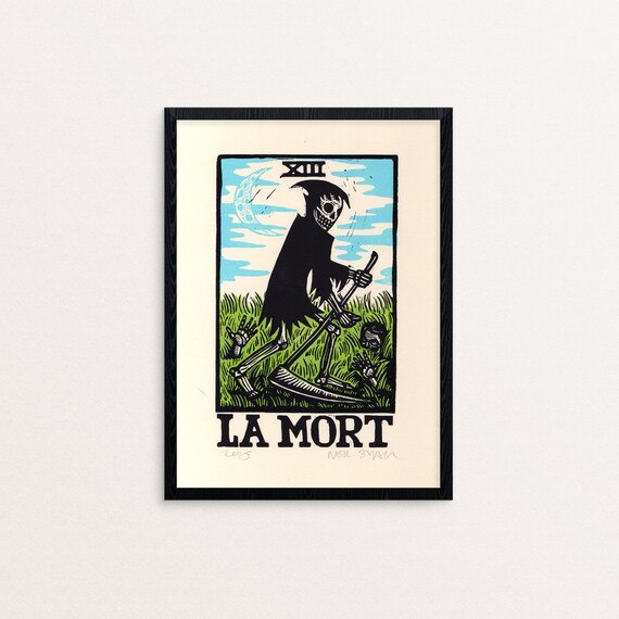 Prints Art & Collectibles Limited Edition 'La Morte' Hand-Printed ...