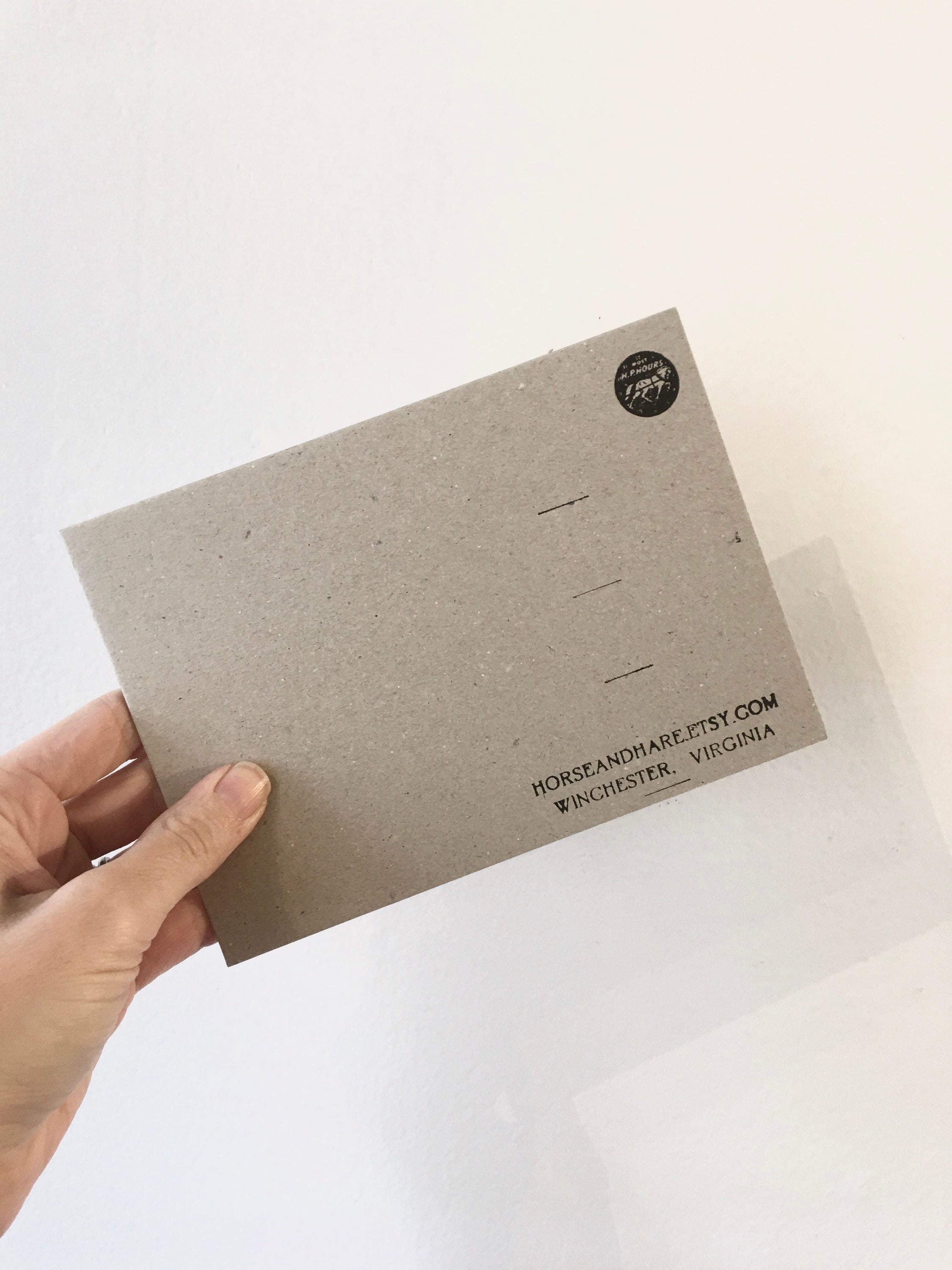 Black Raven Letterpress Postcard Hand Printed 5x7 Postcards - Etsy