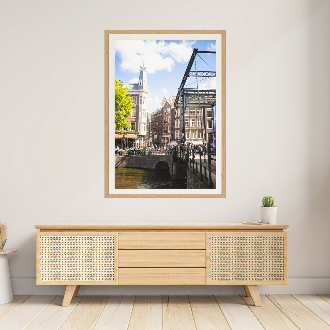 Amsterdam Canal Bridge Print, Travel Photography, Europe Summer Travel ...