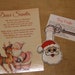 Santa Face Magic Key With Card and Skeleton Key Key Fob Chain Ring Tag ...