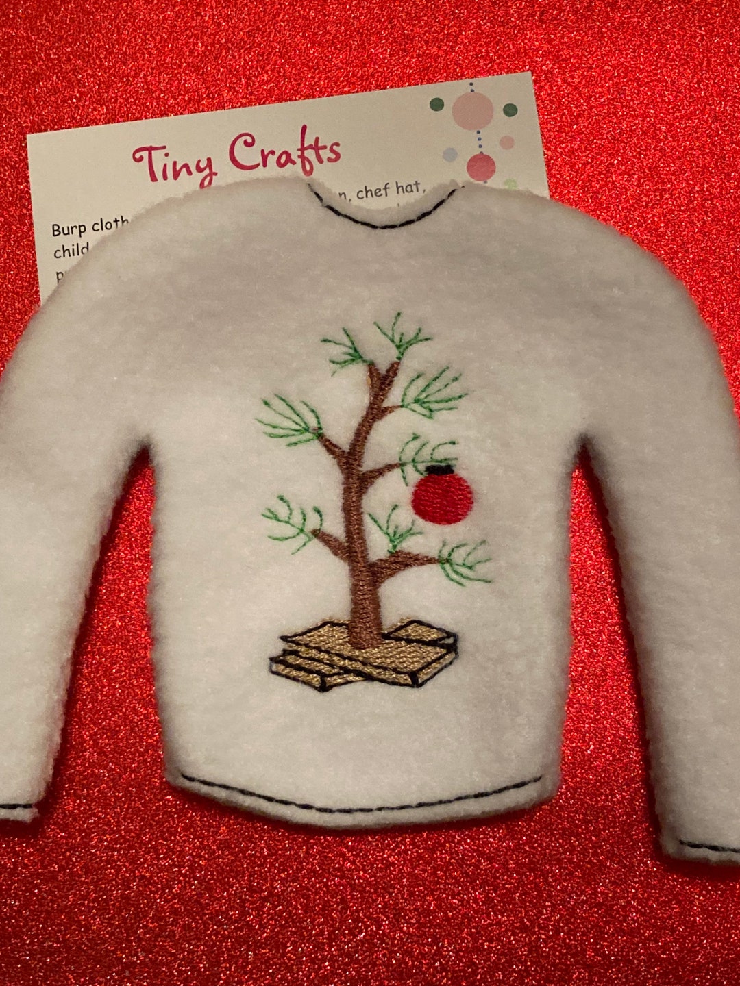 Charlie Brown Christmas Tree Inspired Fleece Sweater Jumper for Elf ...