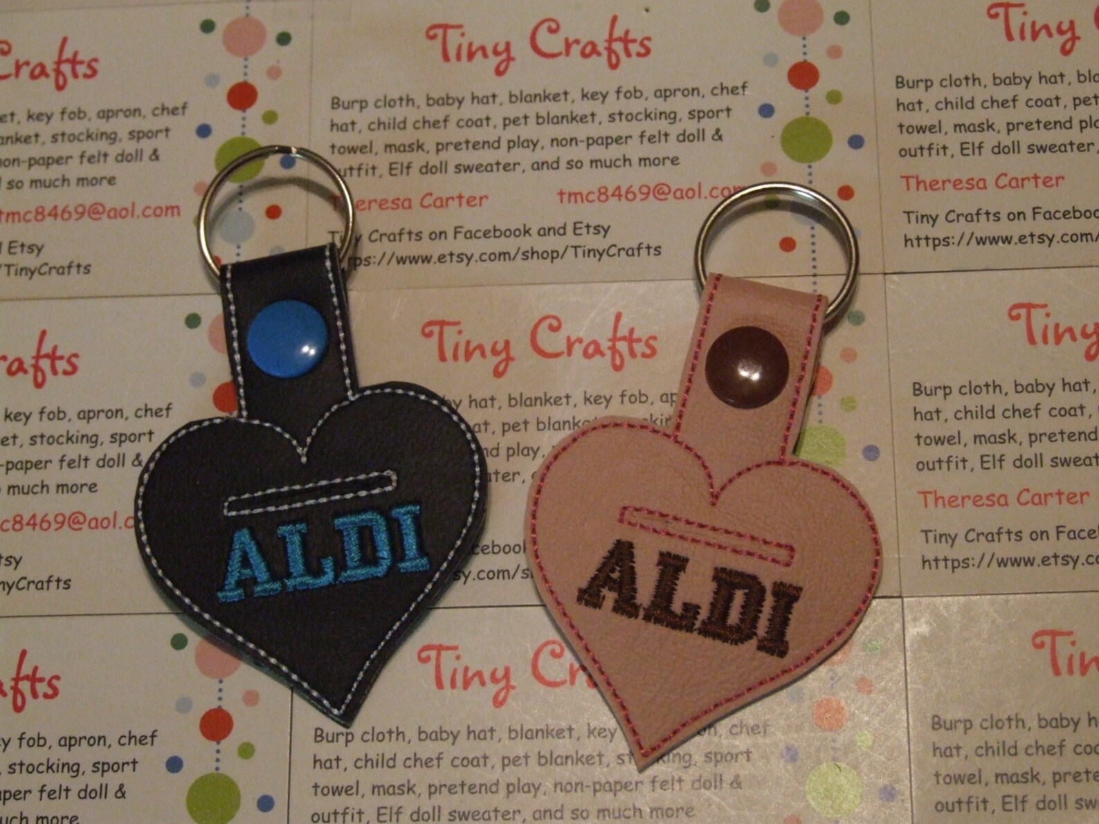 Heart Shaped Aldi Quarter Coin Holder Grocery Aldi Key Fob | Etsy