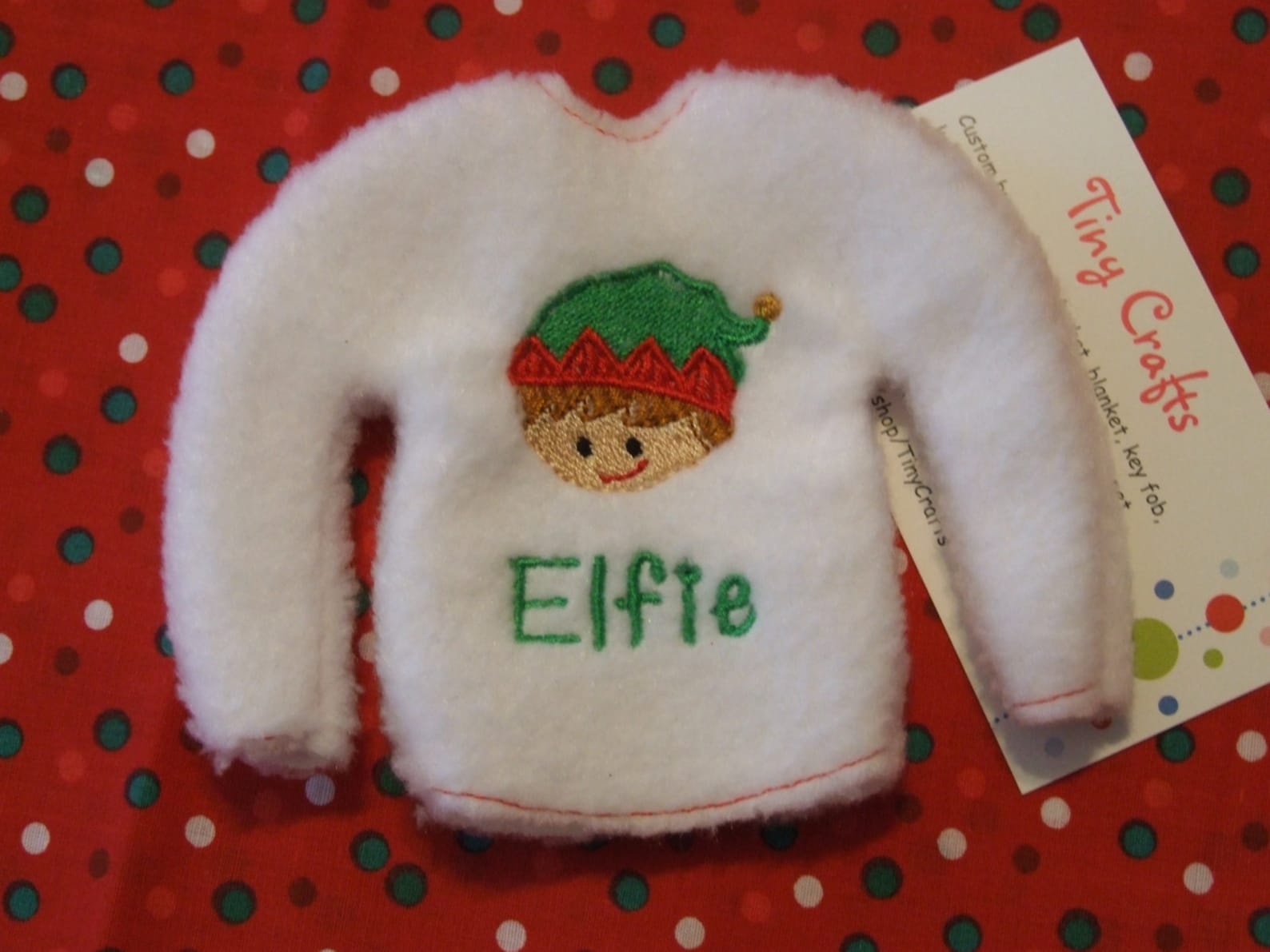 Personalized Elf Face Fleece Sweater Jumper for Elf, Pixie, or Fashion ...