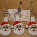 Santa Face Magic Key With Card and Skeleton Key Key Fob Chain Ring Tag ...