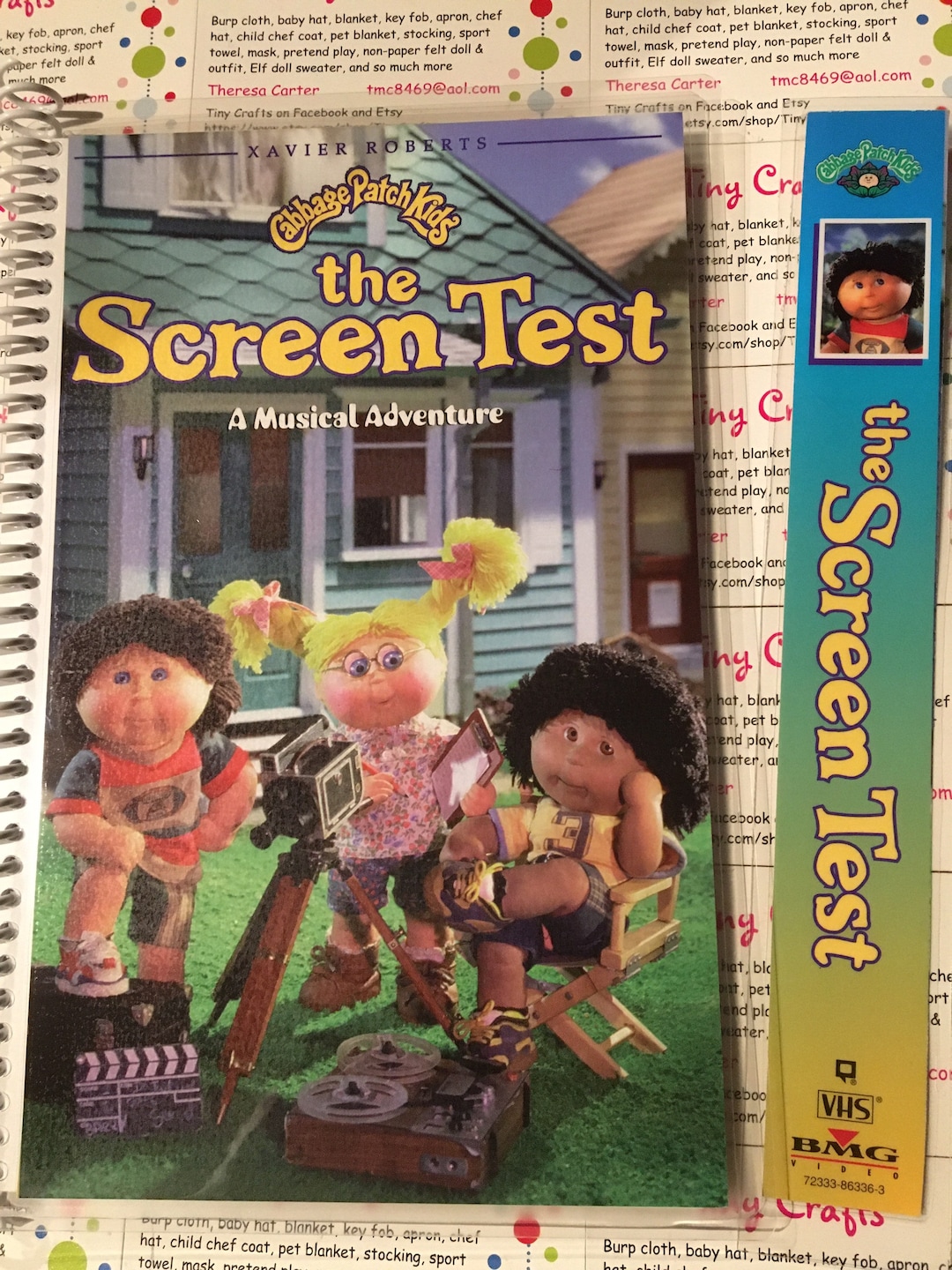 Upcycled VHS Cabbage Patch Kids the Screen Test Movie Notebook, Journal ...