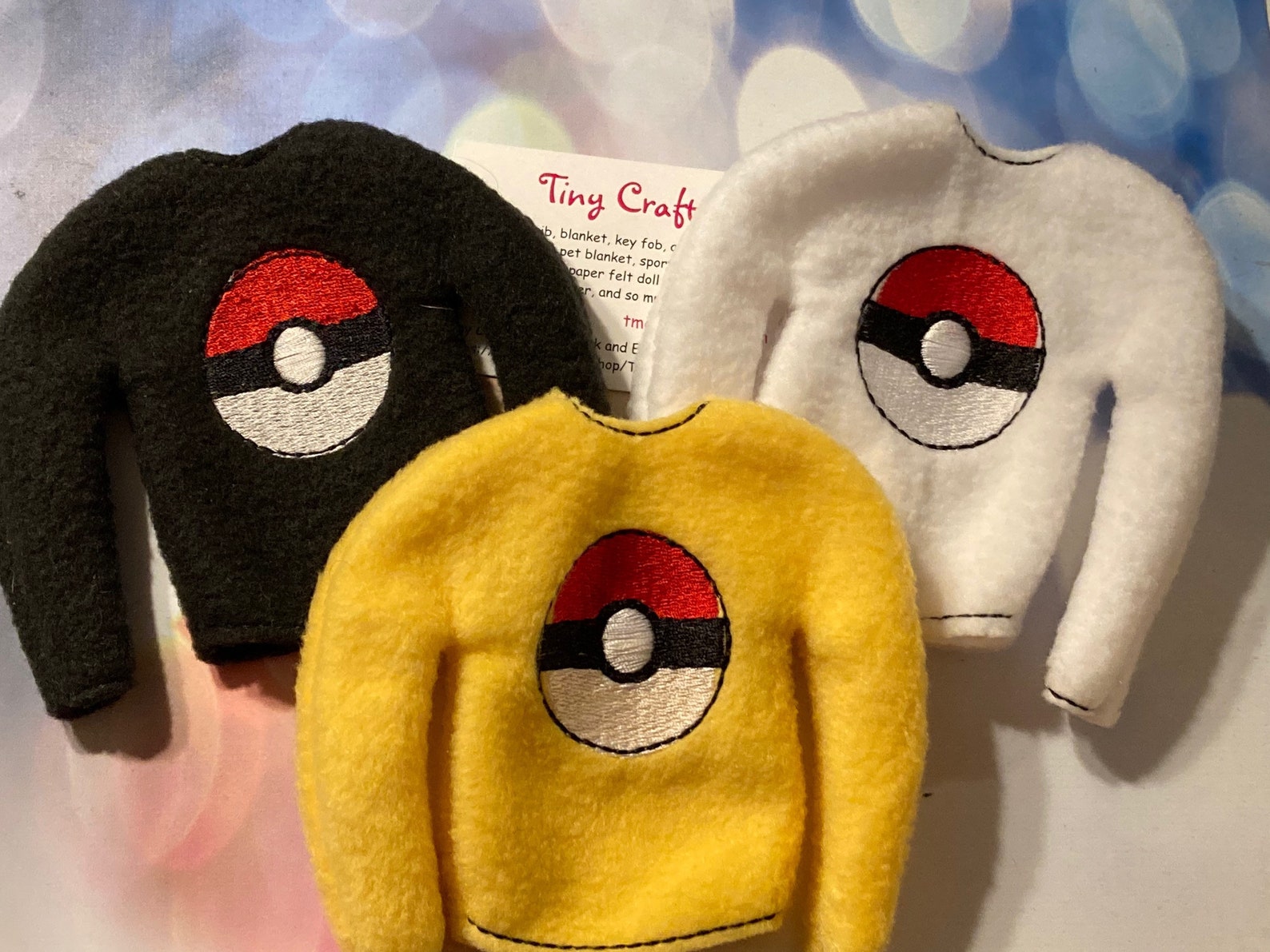 Pokemon Ball Inspired Fleece Sweater Jumper for Elf, Pixie, or Fashion ...