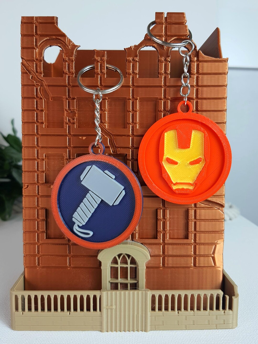 Keychain Marvel 3D Printed Superhero Custom Marvel Keyring Gift for ...