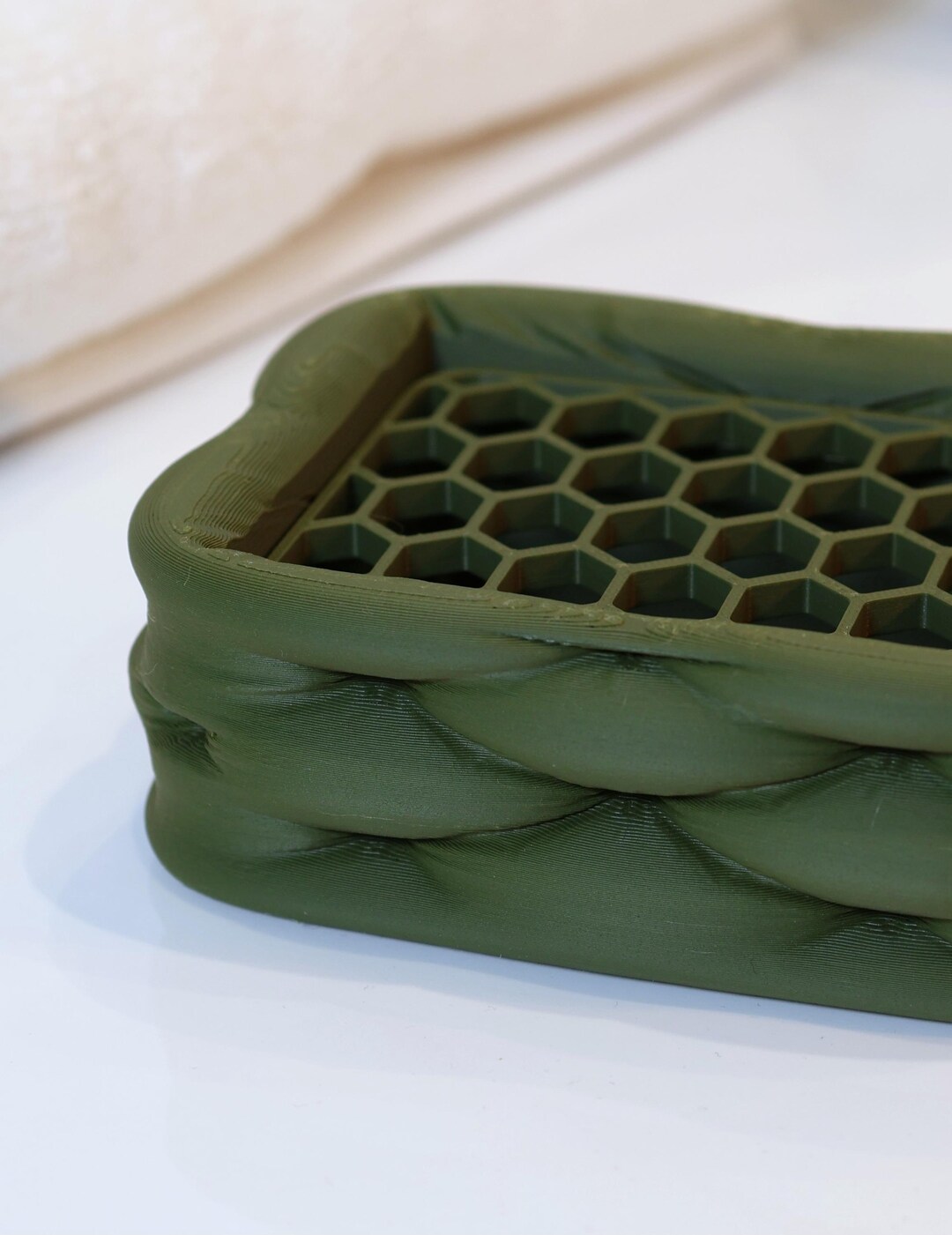 Draining Soap Holder 3D Printed - Soap Dish Original Tufted Design ...