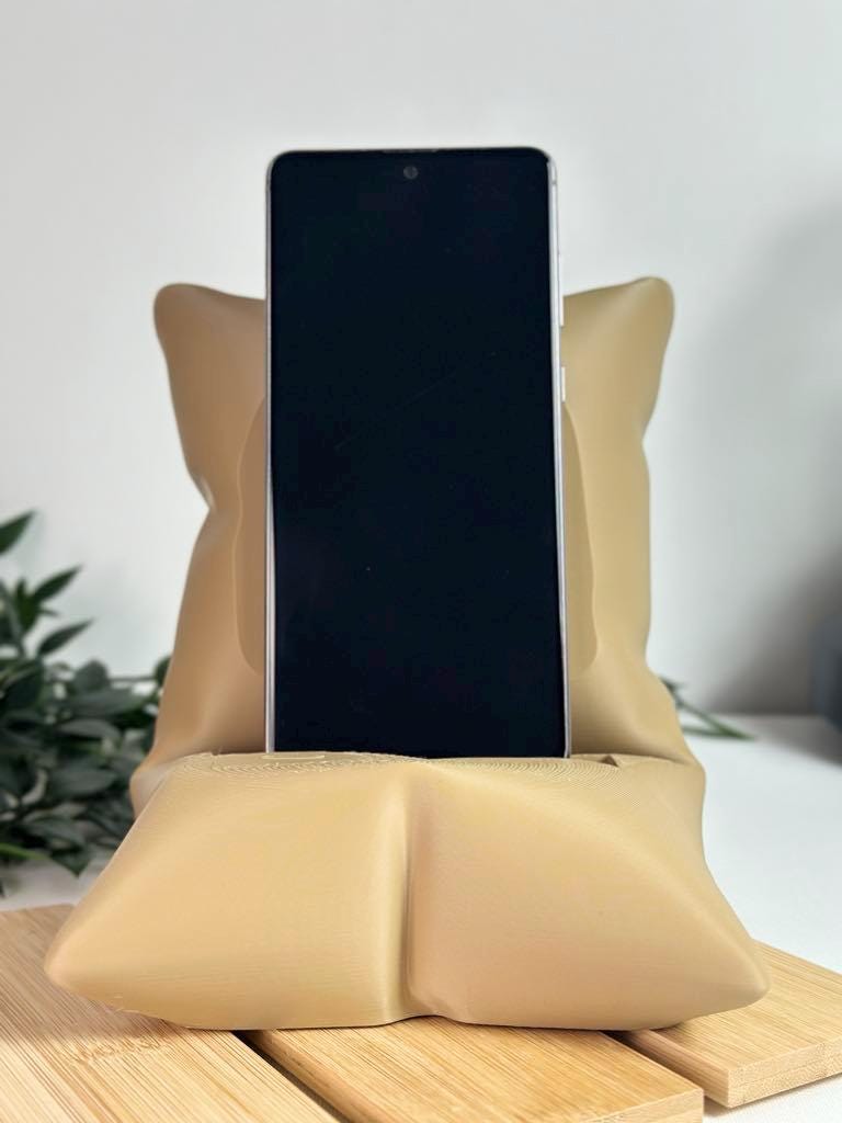 3D Printed Pillow Shaped Phone Holder, Soft Cushion Design Stand for ...