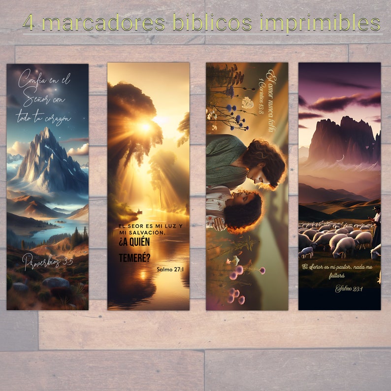 Hermosos Marcadores Bíblicos marcadores Versículos Bíblicos marcadores ...