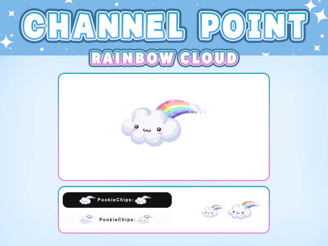 Cloud Channel Points Icon/emote for Twitch Twitch Channel Point Cloud ...