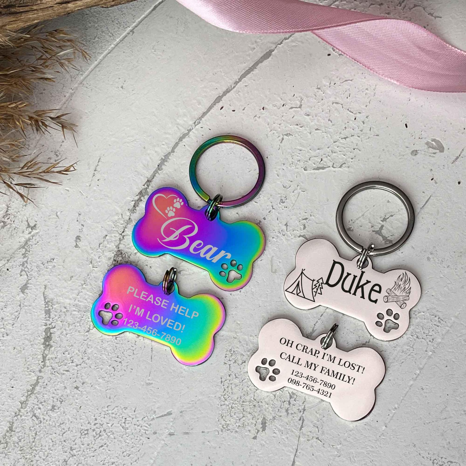 Dog Tag, Dog ID Tag, Dog Name Tag, Custom Dog Tag, Engraved Dog Tag ...