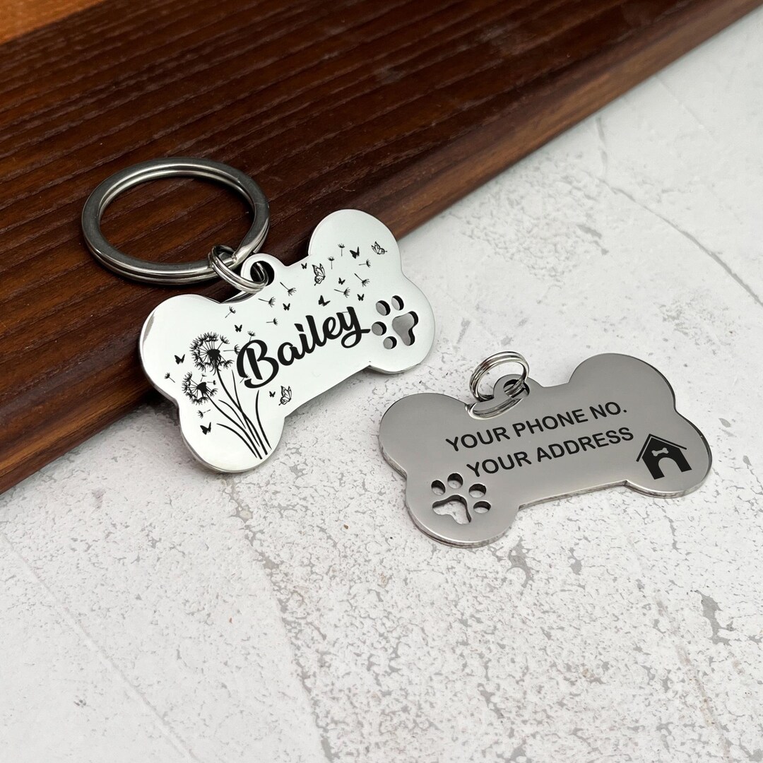 Dog Tag, Dog ID Tag, Dog Name Tag, Custom Dog Tag, Engraved Dog Tag ...