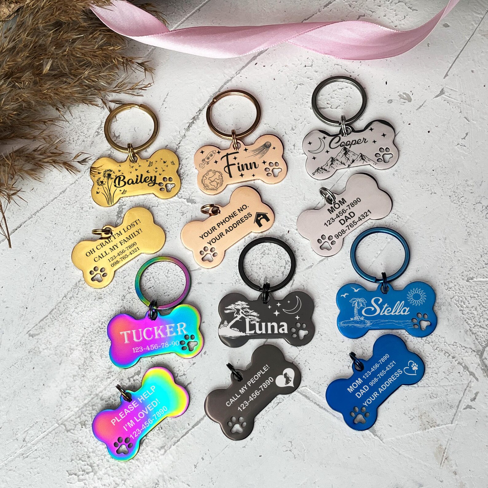 Dog Tag, Dog ID Tag, Dog Name Tag, Custom Dog Tag, Engraved Dog Tag ...