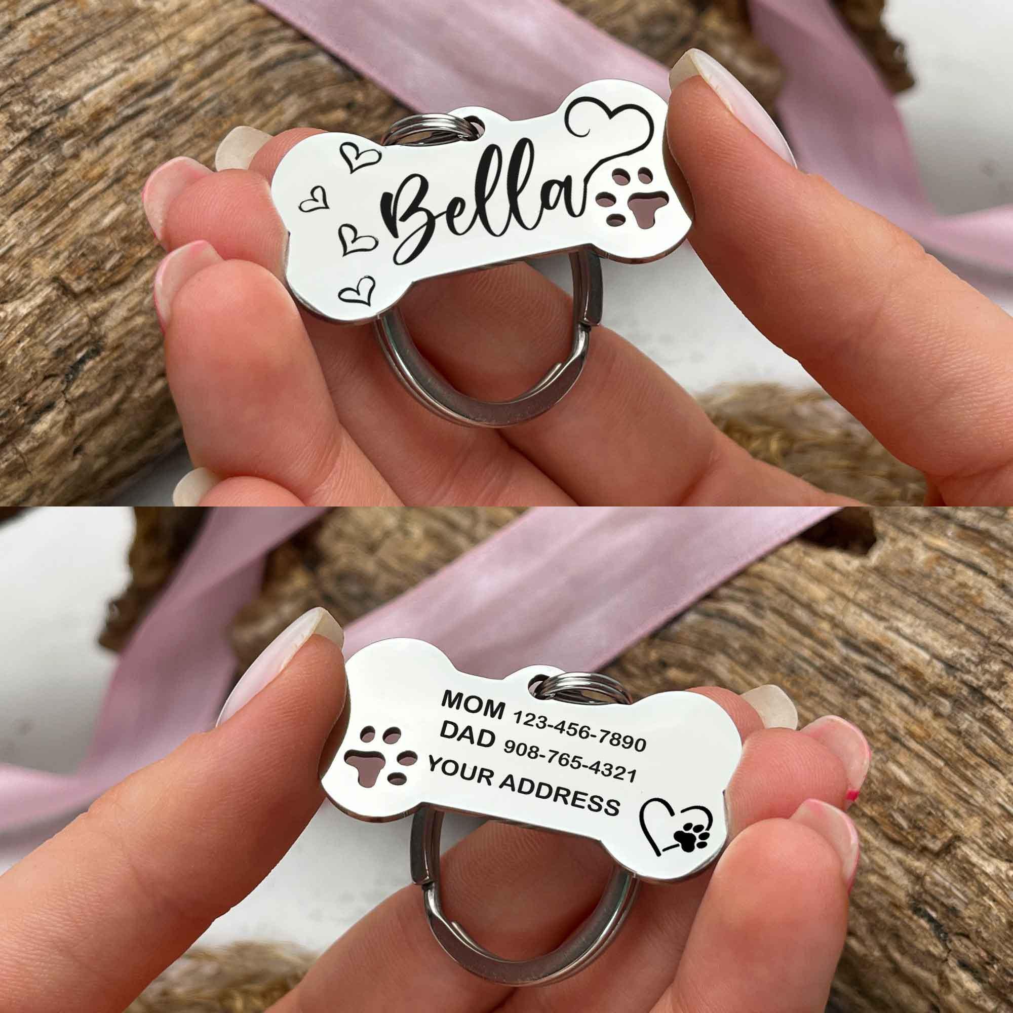 Dog Tag, Dog ID Tag, Dog Name Tag, Custom Dog Tag, Engraved Dog Tag ...