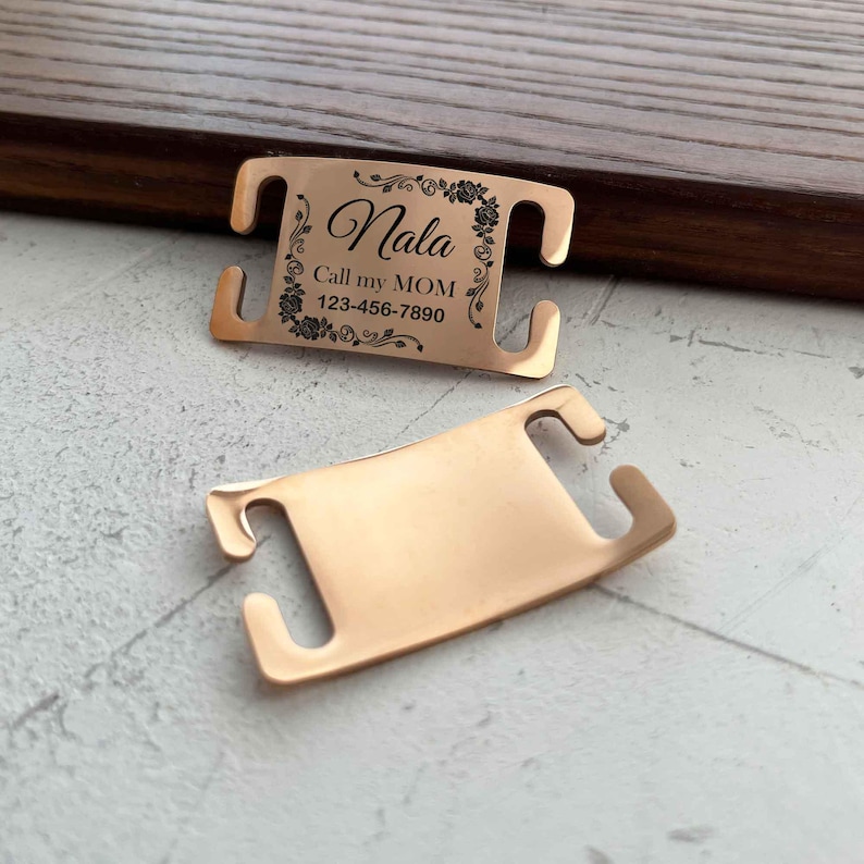 Slide on Dog Tags, Personalized for Dogs, Silent Collar Tag, Dog ID Tag ...