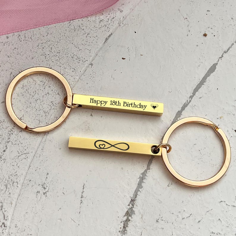 Personalized Location Coordinates 3D Keychain, Engraved Custom Keyring ...